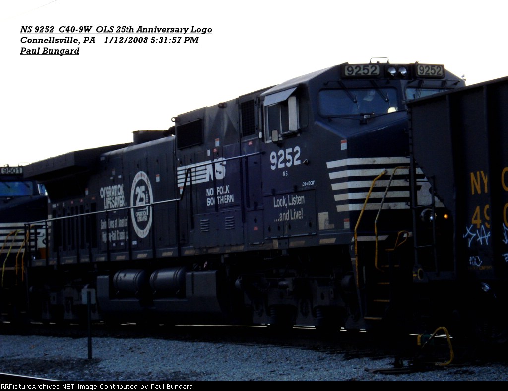 NS 9252 C40-9W 12 Jan 2008